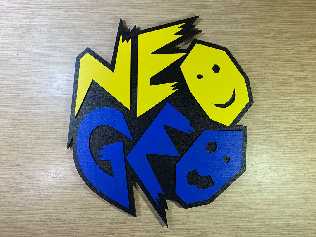 NEO GEO Faces Wood Sign - Handmade Man Cave Wall Decor - Etsy