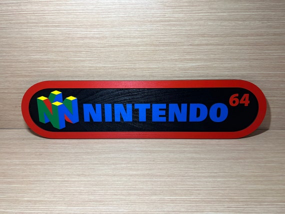 Display Sign Logo Nintendo 64 N64 in Wood Display Hang Wall - Etsy