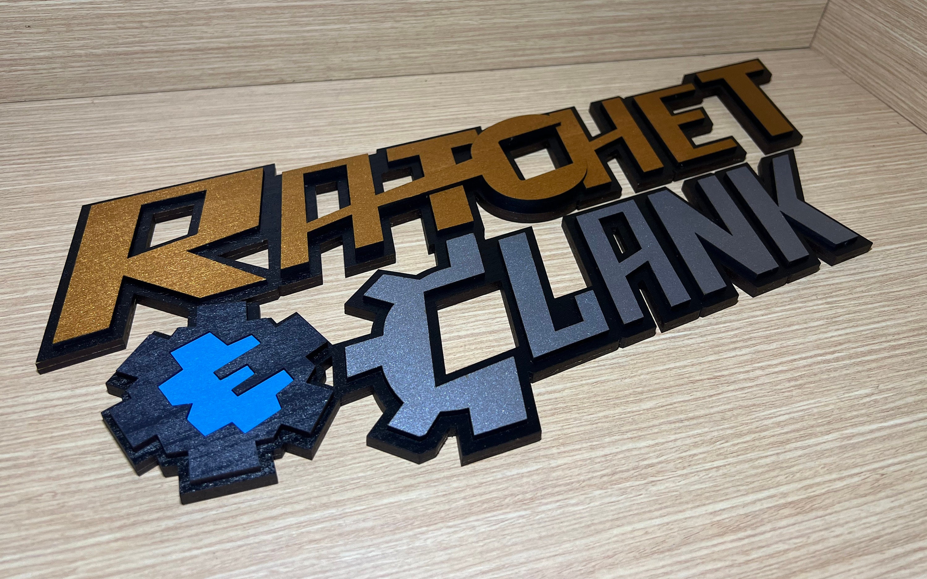 Display Sign Logo Ratchet & Clank Display Hang Wall Man Cave Cartel ...