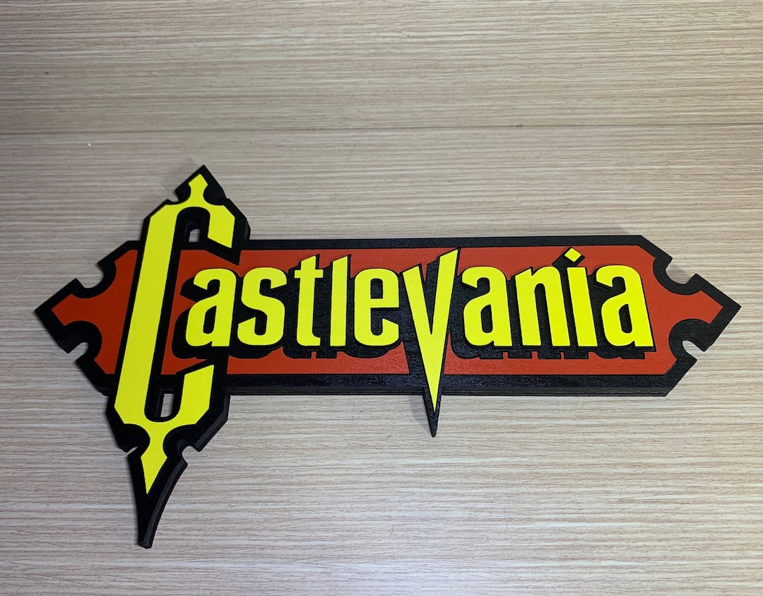 Handmade Castlevania Wood Logo Sign - Man Cave Wall Decor - Etsy