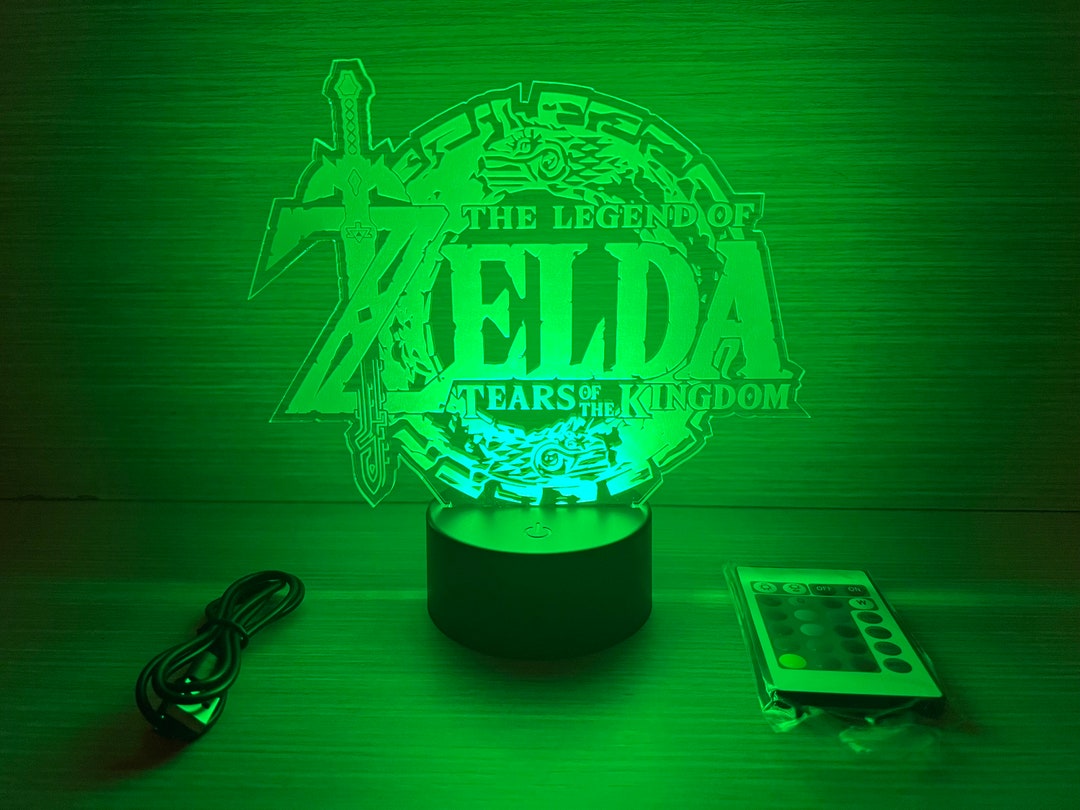 Sign Logo RGB Led Lamp Sign Zelda Tears of the Kingdom Display Nintendo ...