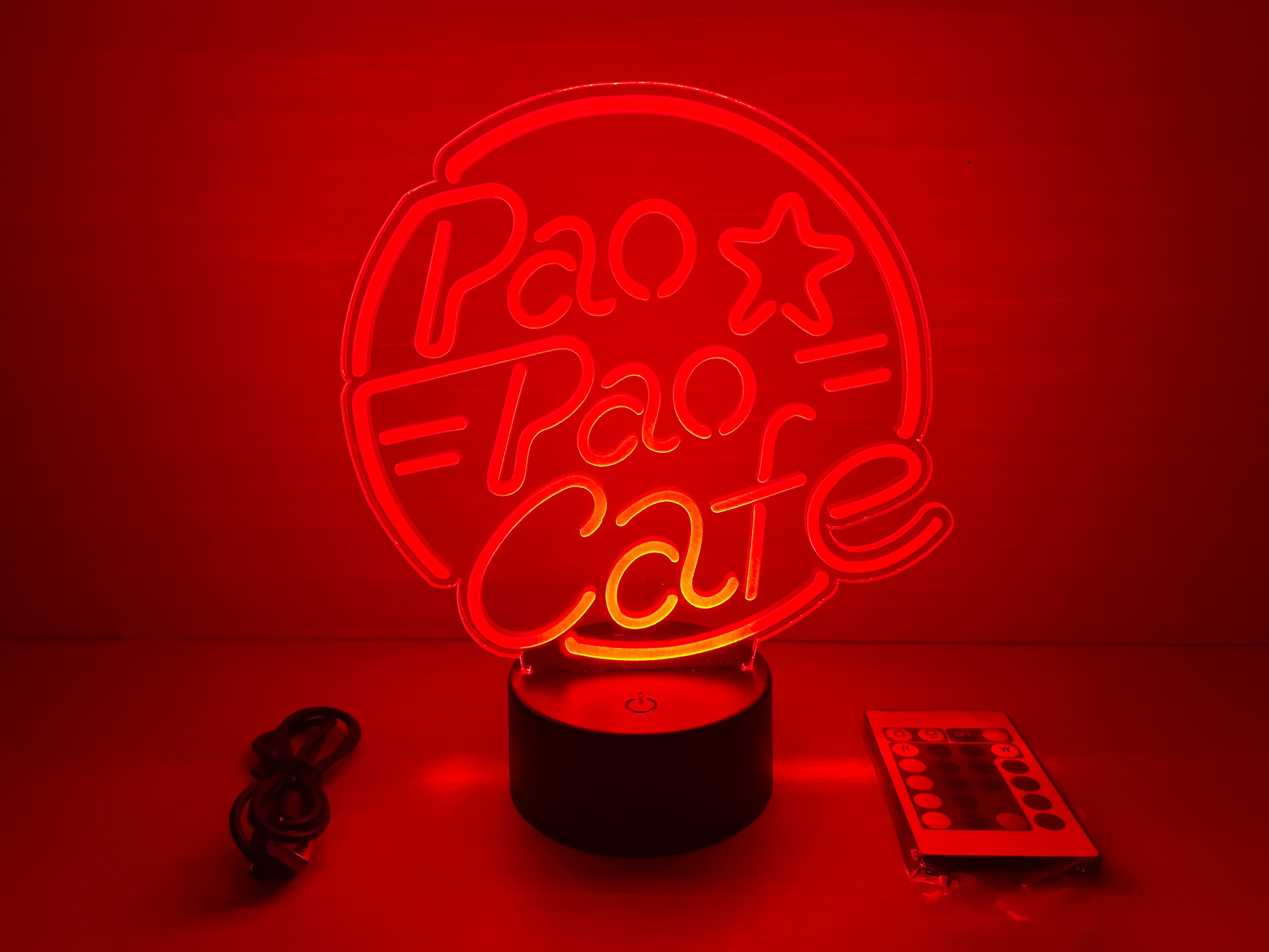 Sign Logo RGB Led Lamp Logo Pao Pao Cafe Fatal Fury Bar Neo Geo Aes Mvs ...