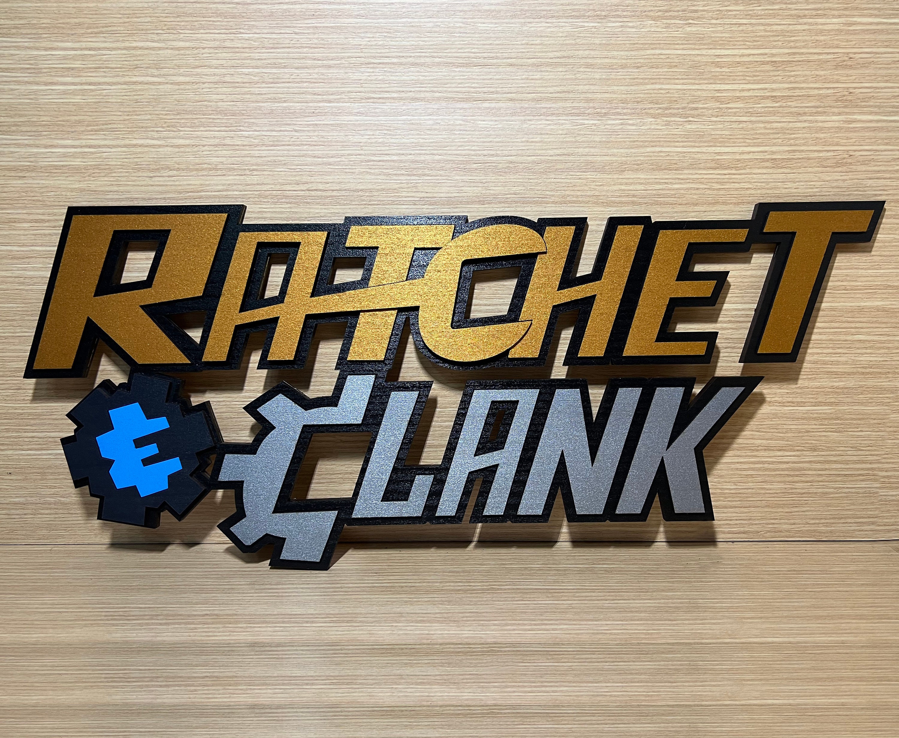 Display Sign Logo Ratchet & Clank Display Hang Wall Man Cave Cartel ...
