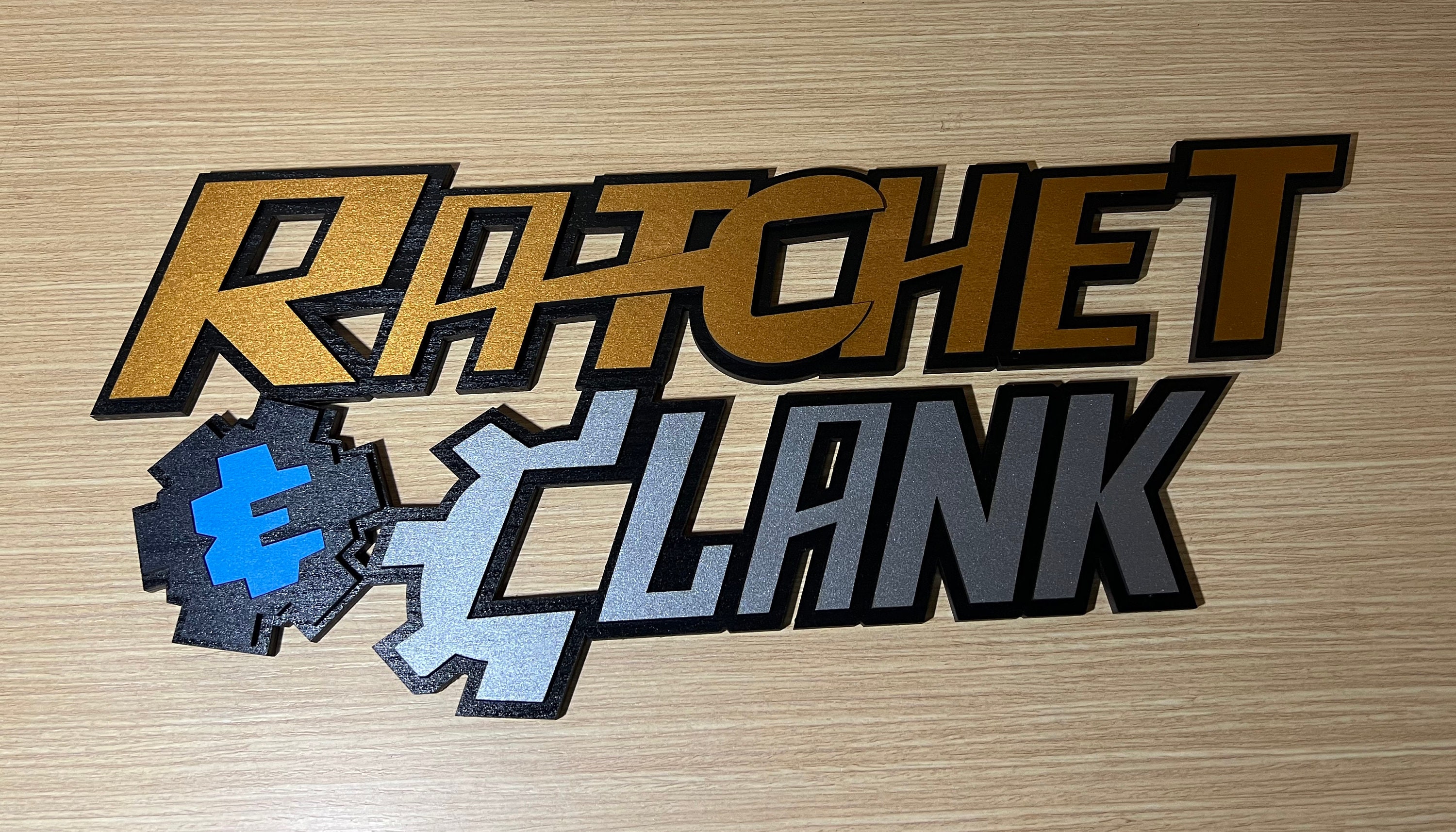 Display Sign Logo Ratchet & Clank Display Hang Wall Man Cave Cartel ...