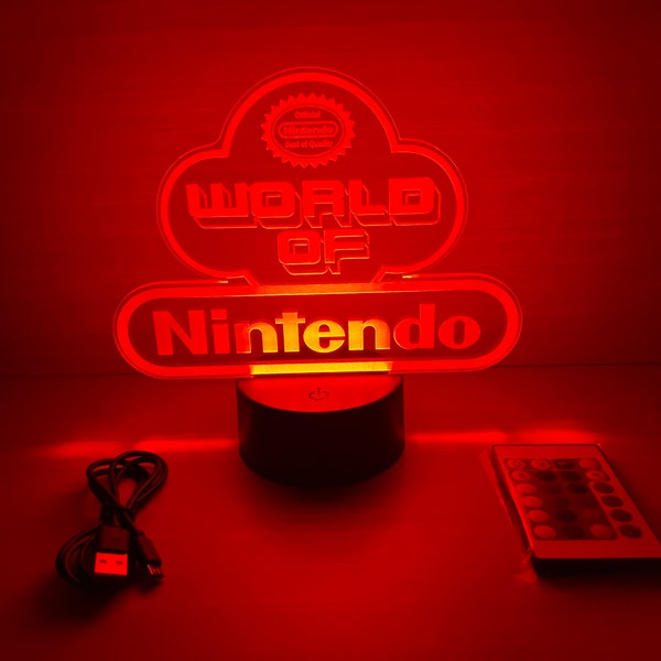 World of Nintendo Sign - Etsy