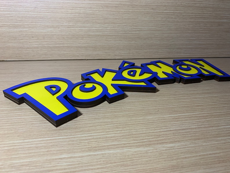 Display Sign Logo Pokemon in Wood Display Hang Wall Man Cave Cartel ...