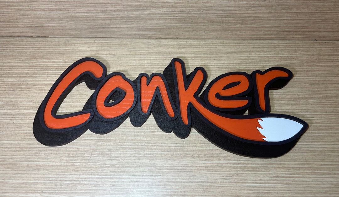 Display Sign Logo Conker in Wood - Display Hang Wall Man Cave Cartel ...