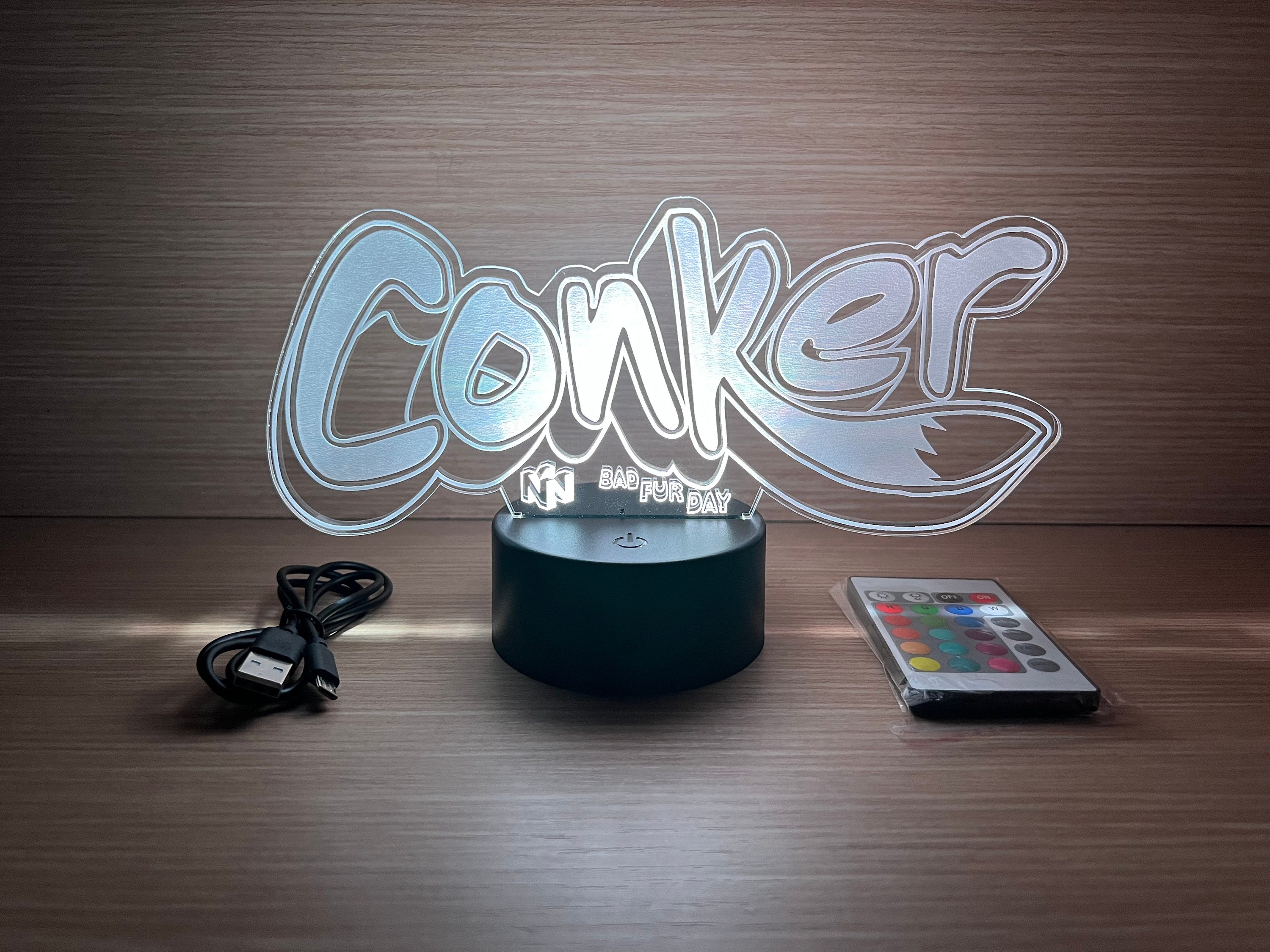 Sign Logo Lamp Led Conker Bad Fur Day Nintendo 64 in Acrylic Display ...