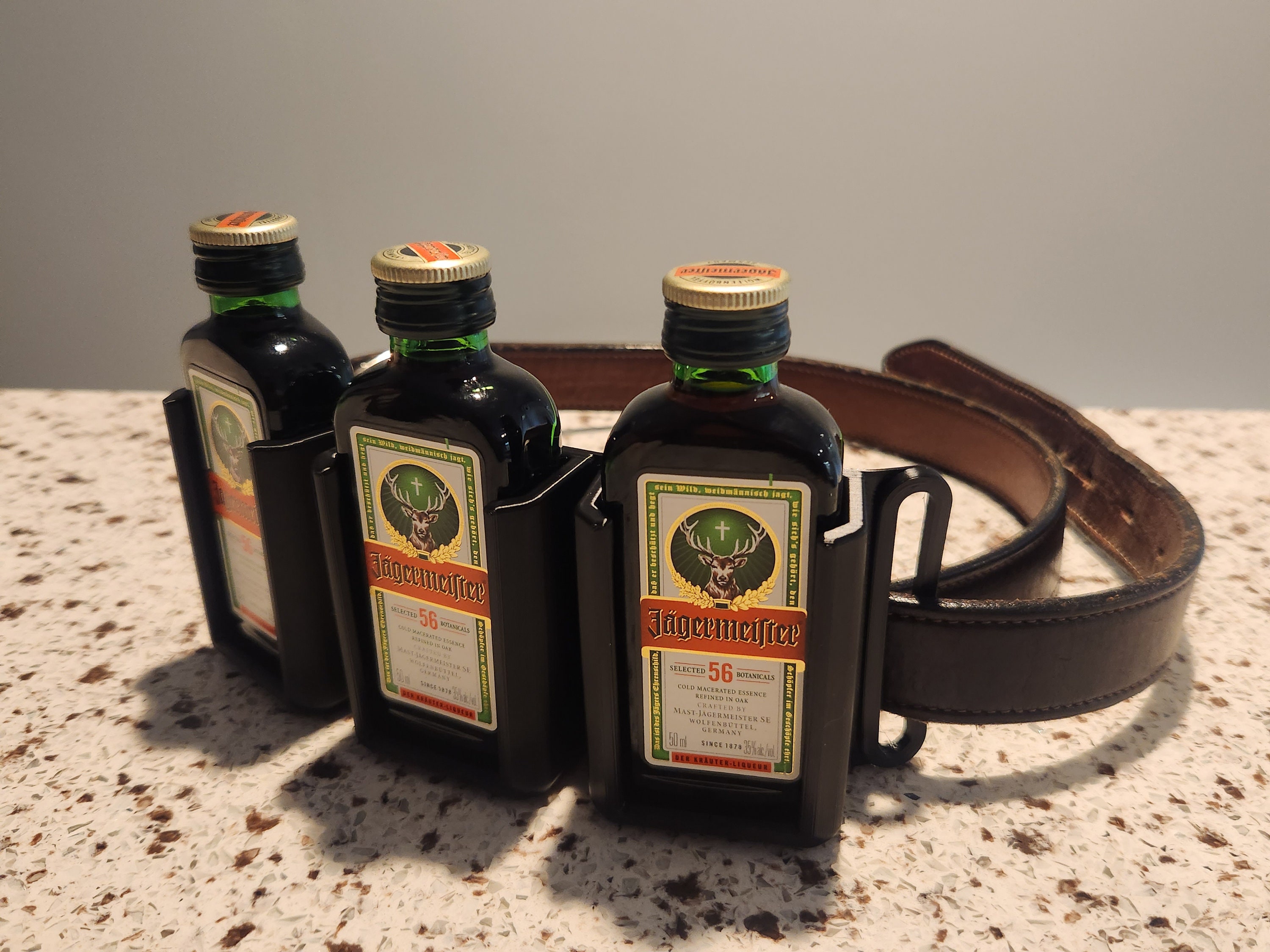 Triple Jagermeister Belt Holster Tactical 50ml Mini Jager - Etsy