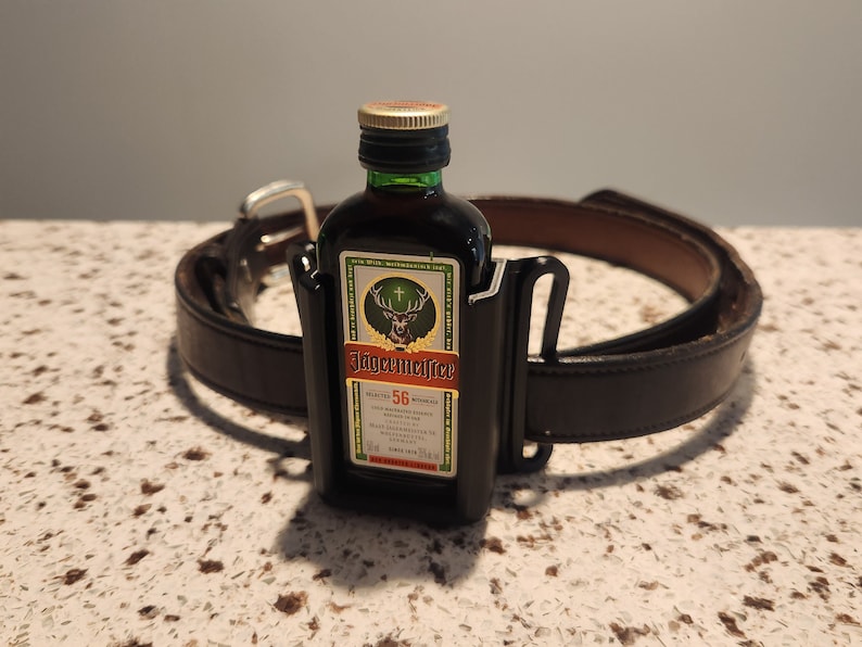 Jagermeister Belt Holster, Tactical 50ml Mini Jager Nipper Bottle ...