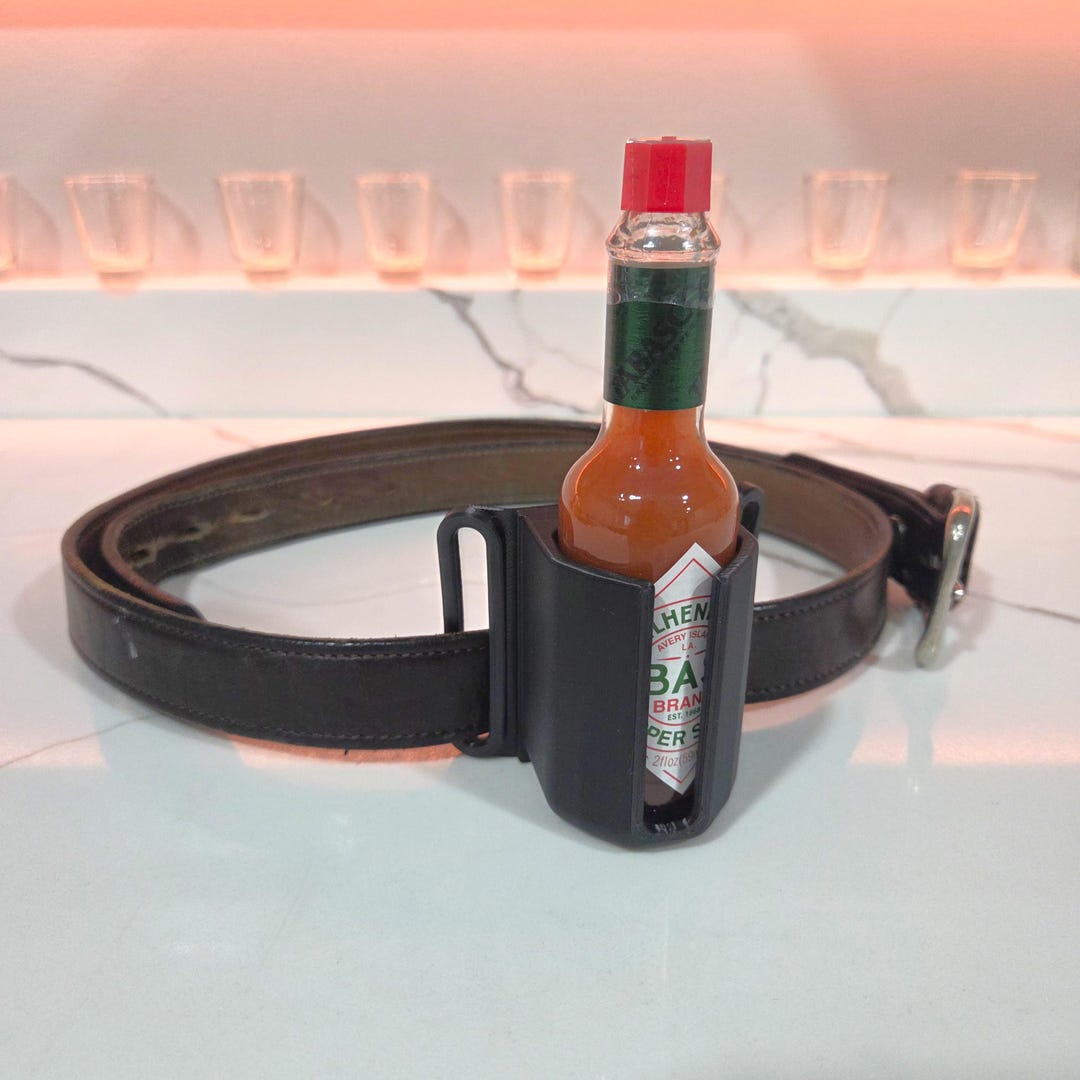 Hot Sauce Belt Holster, Mini 2 Oz Travel Sized Tactical Bottle Holder ...