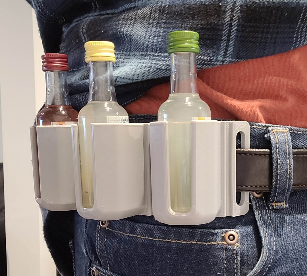 Triple Shot Belt Holster Tactical Mini 50 Ml Alcohol Nipper - Etsy