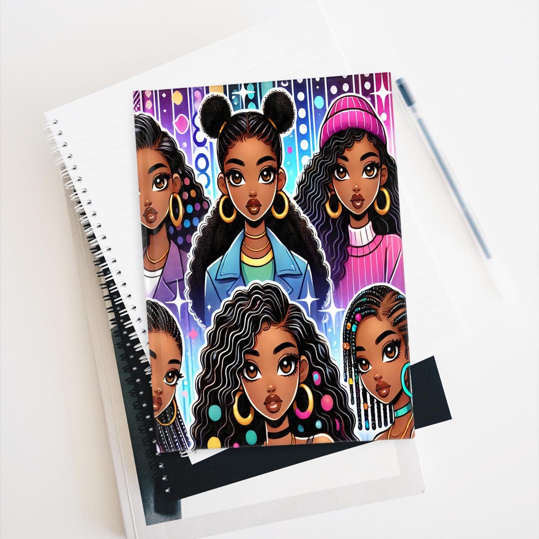 Black Girls It Girls Journal - Ruled Line, Black Girls Journal, It ...