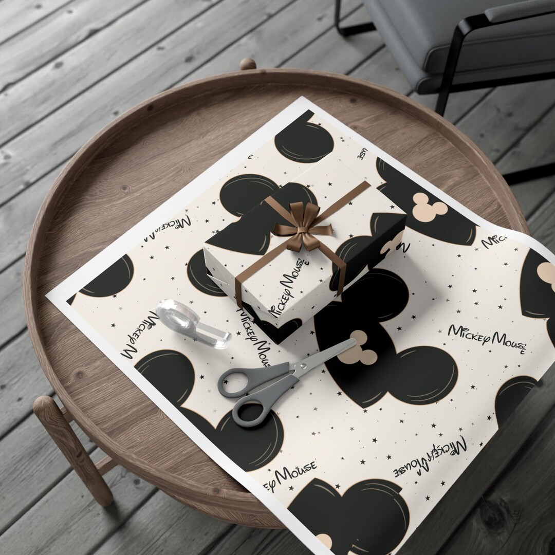 Gift Wrap Papers - Mickey Mouse Ears Disney Wrapping Paper, Christmas ...