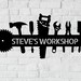 Workshop Sign, Custom Metal Workshop Sign, Personalized Workshop Sign ...