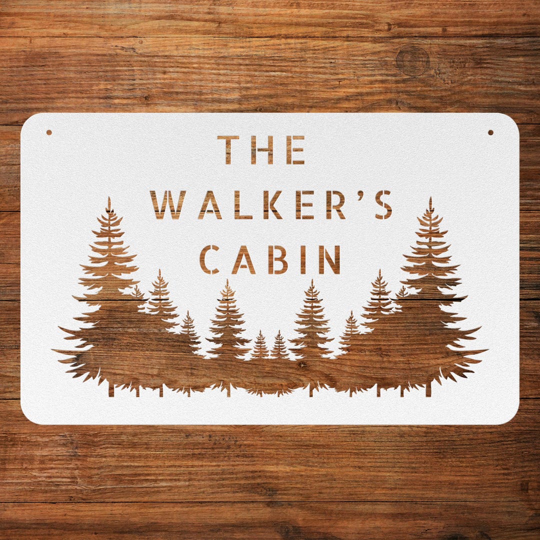 Custom Cabin Sign, Cabin Name Sign, Family Name Cabin Sign, Rustic ...