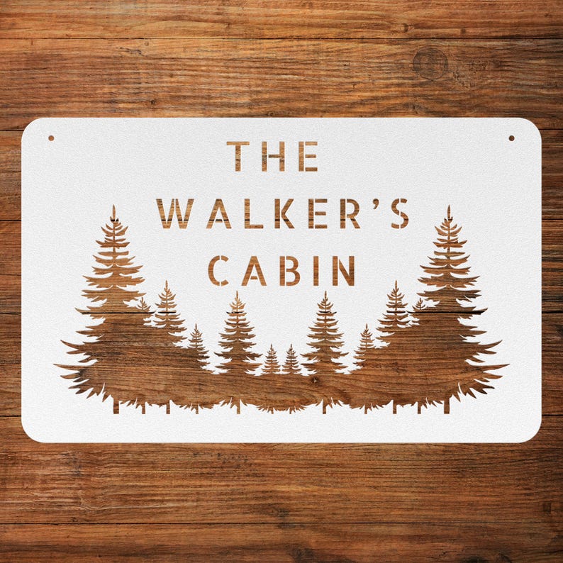 Custom Cabin Sign, Cabin Name Sign, Family Name Cabin Sign, Rustic ...
