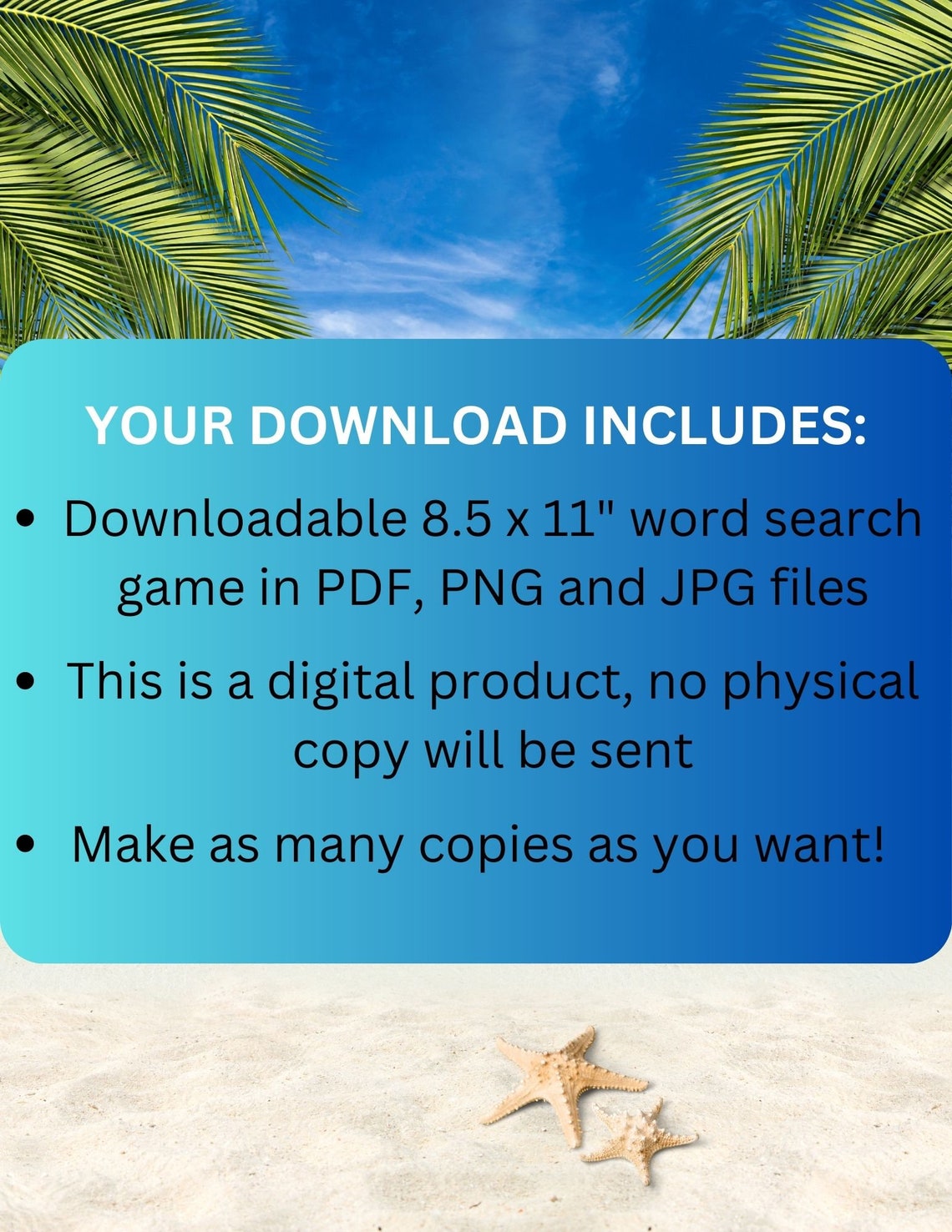 Beach Activity Word Search Puzzle Kids Beach Activity Word - Etsy