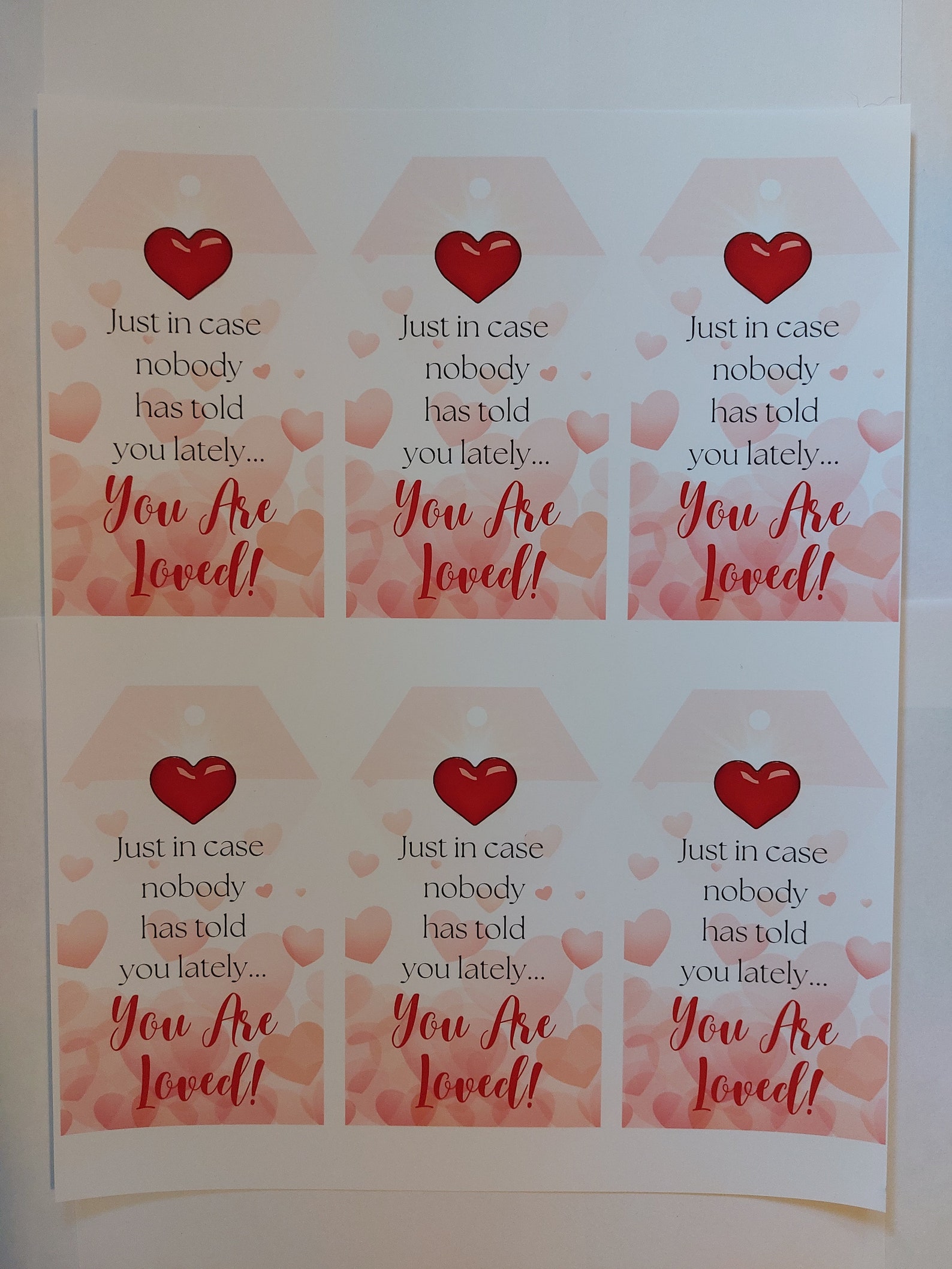 You Are Loved Inspirational Tag Encouragement Tag - Etsy