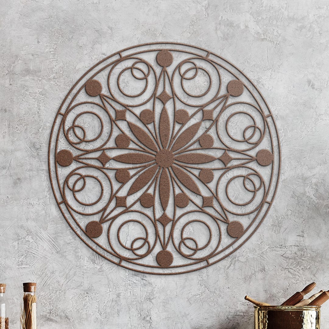 Mandala Wall Art, Metal Mandala Sign, Metal Wall Art, Zen Home Decor ...