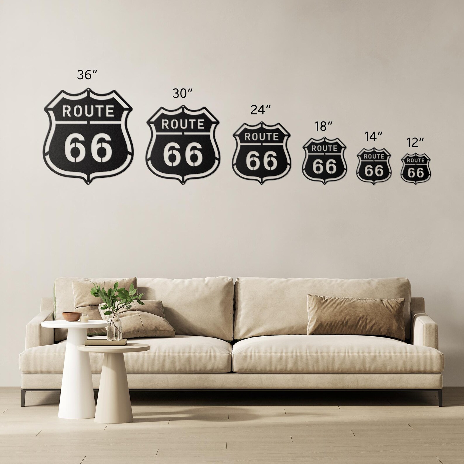 Historic Route 66 Metal Sign, State Route 66 Decor, Custom Route 66 Art ...