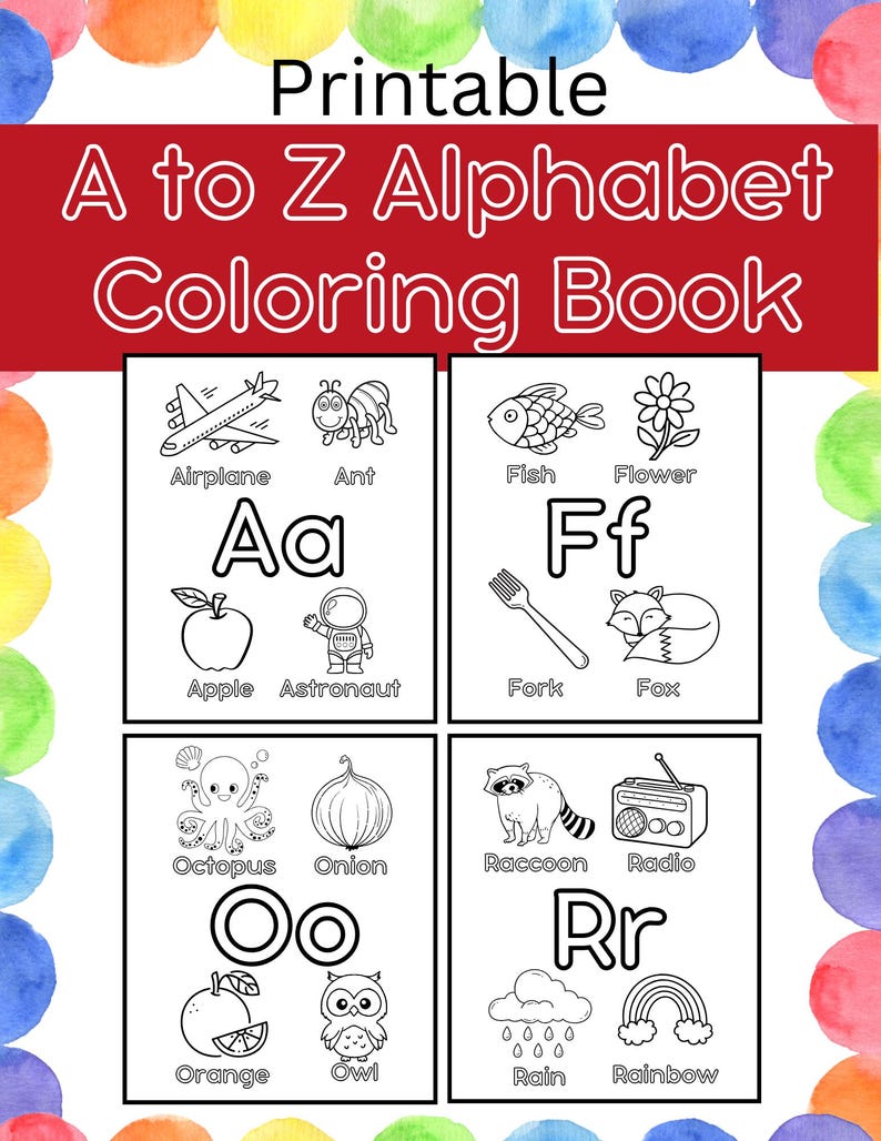 Alphabet Coloring Pages, Preschool Activity, Preschool Coloring Pages ...