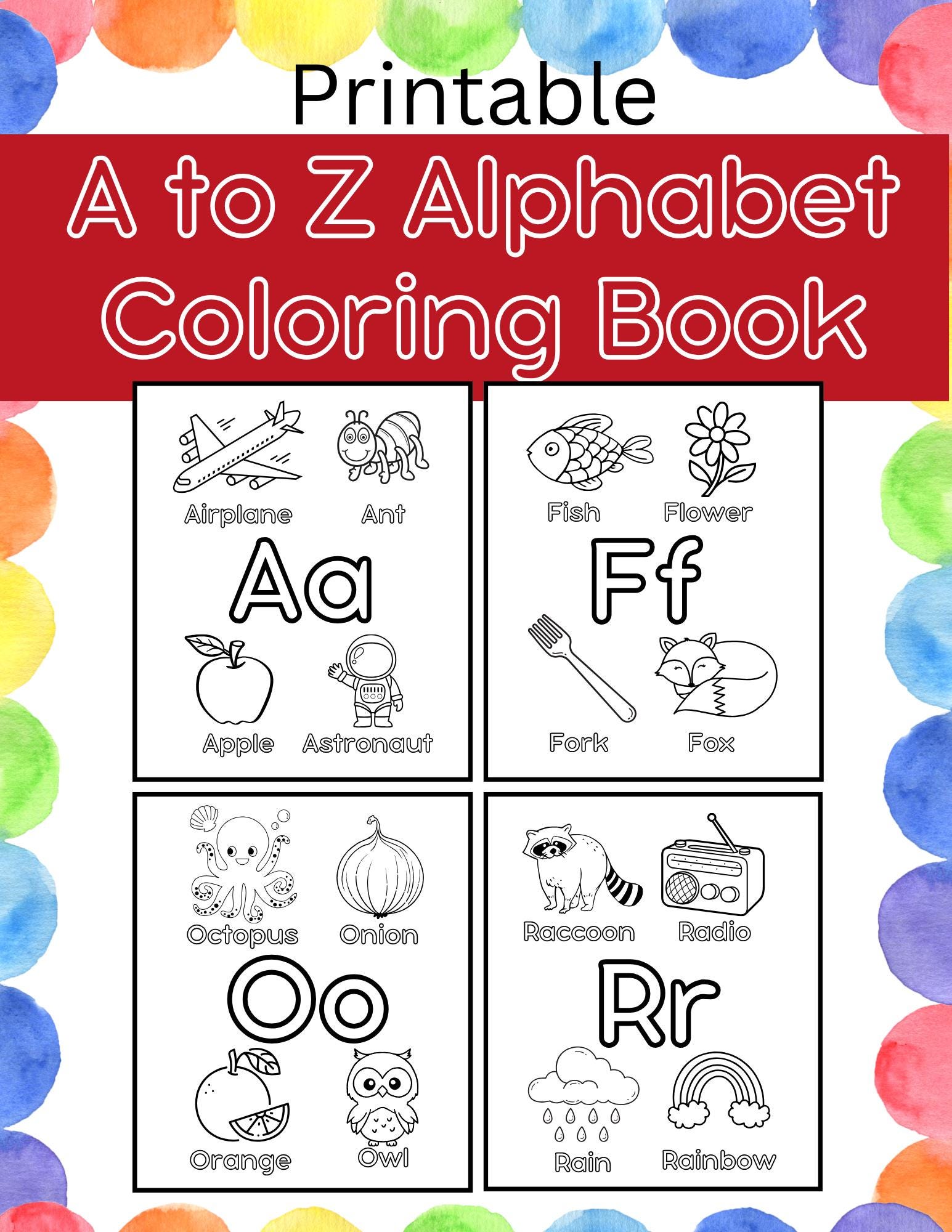 Alphabet Coloring Pages, Preschool Activity, Preschool Coloring Pages ...