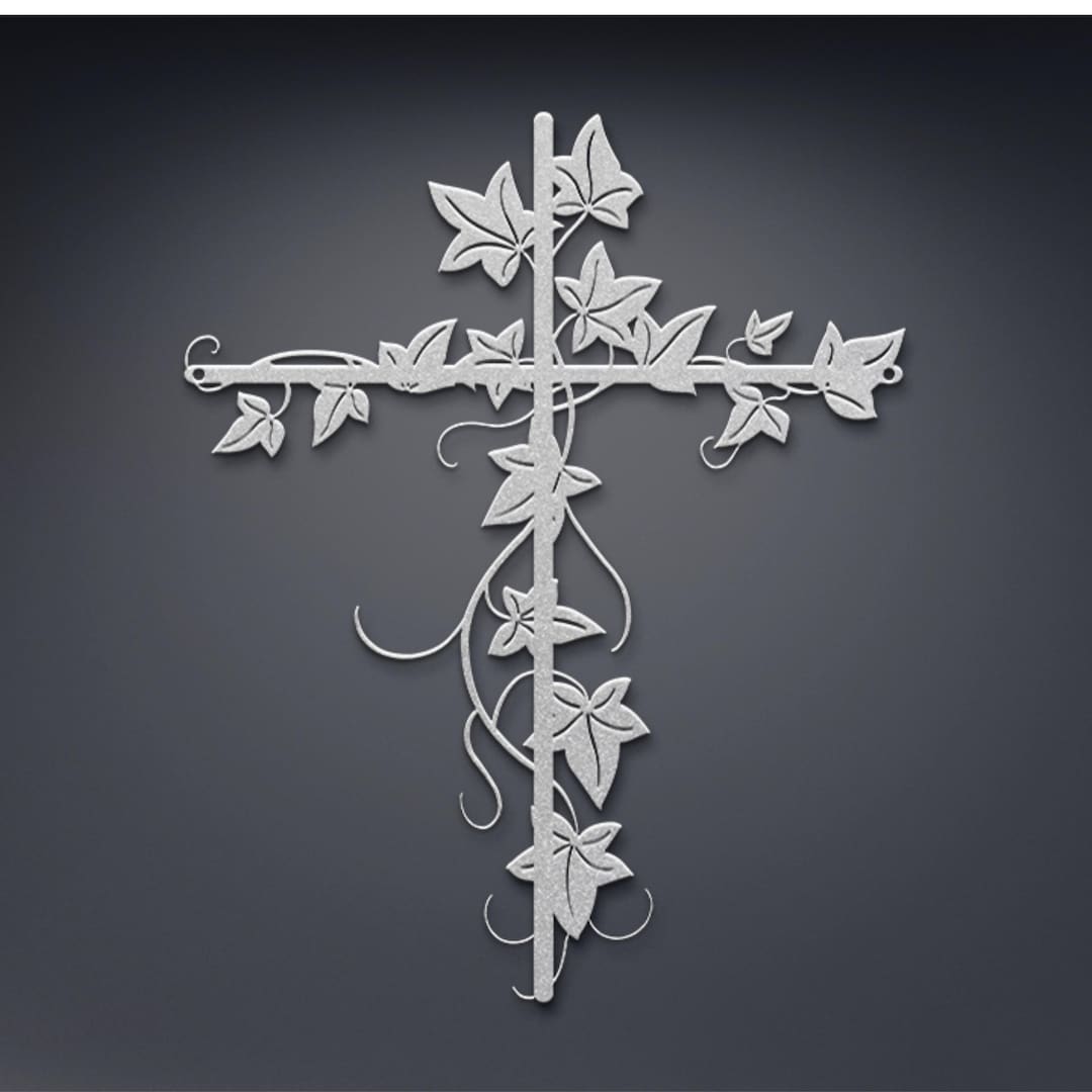 Cross With Vines, Religious Decor, Inspirational Sign, Faith Sign ...