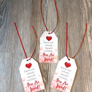 You Are Loved, Inspirational Tag, Encouragement Tag, Affirmational Tag ...