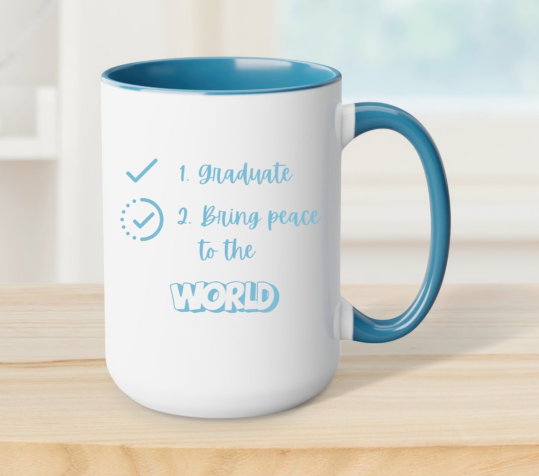 Graduate Mug Gift, Enneagram 9, Two-tone Coffee Mug, 15oz, Grad Gift ...