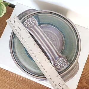 Robin Hopper Art Pottery Hand Painted Ceramic Round Casserole, Floral ...