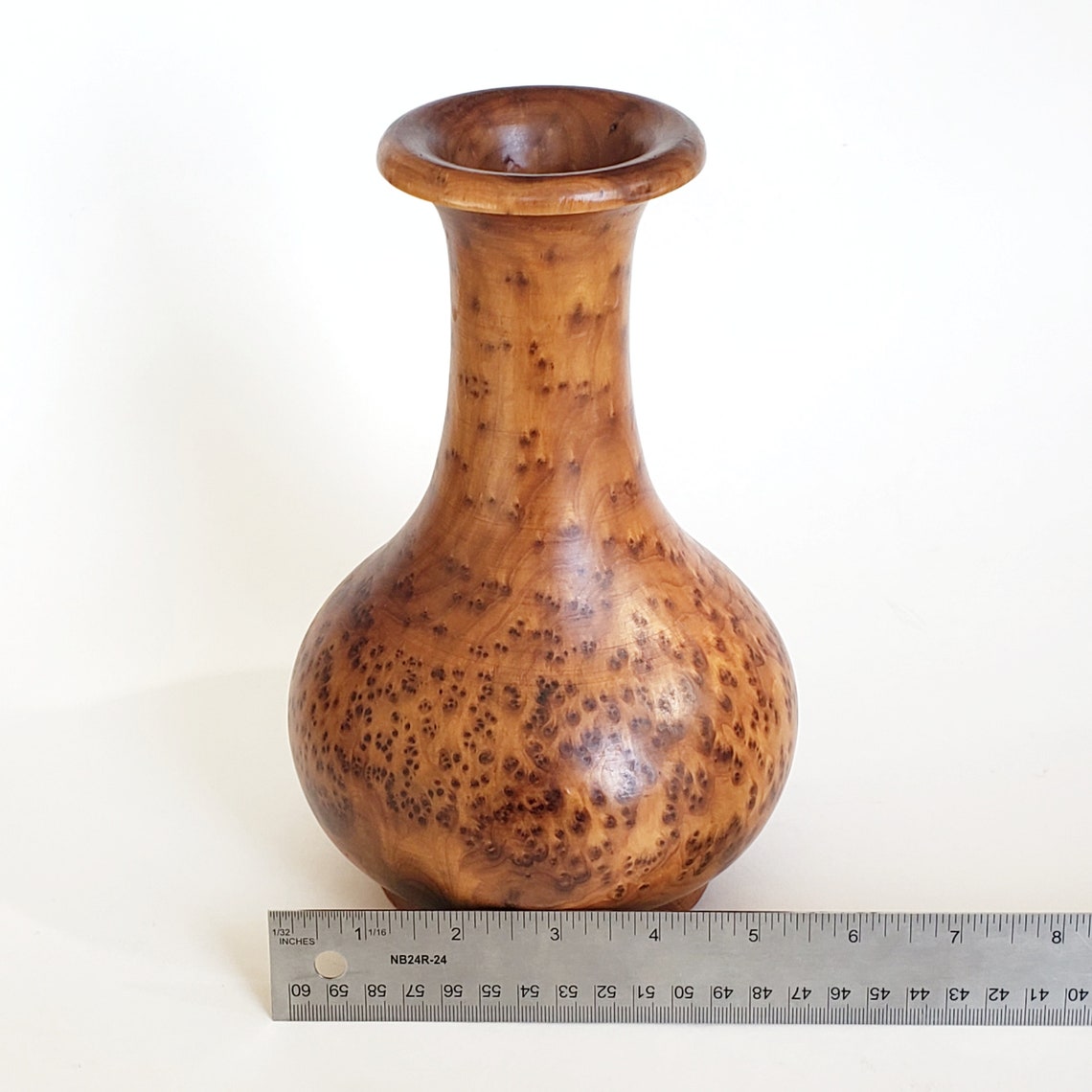 9 Inch Tall Burl Wood Vase, Wood Home Décor - Etsy