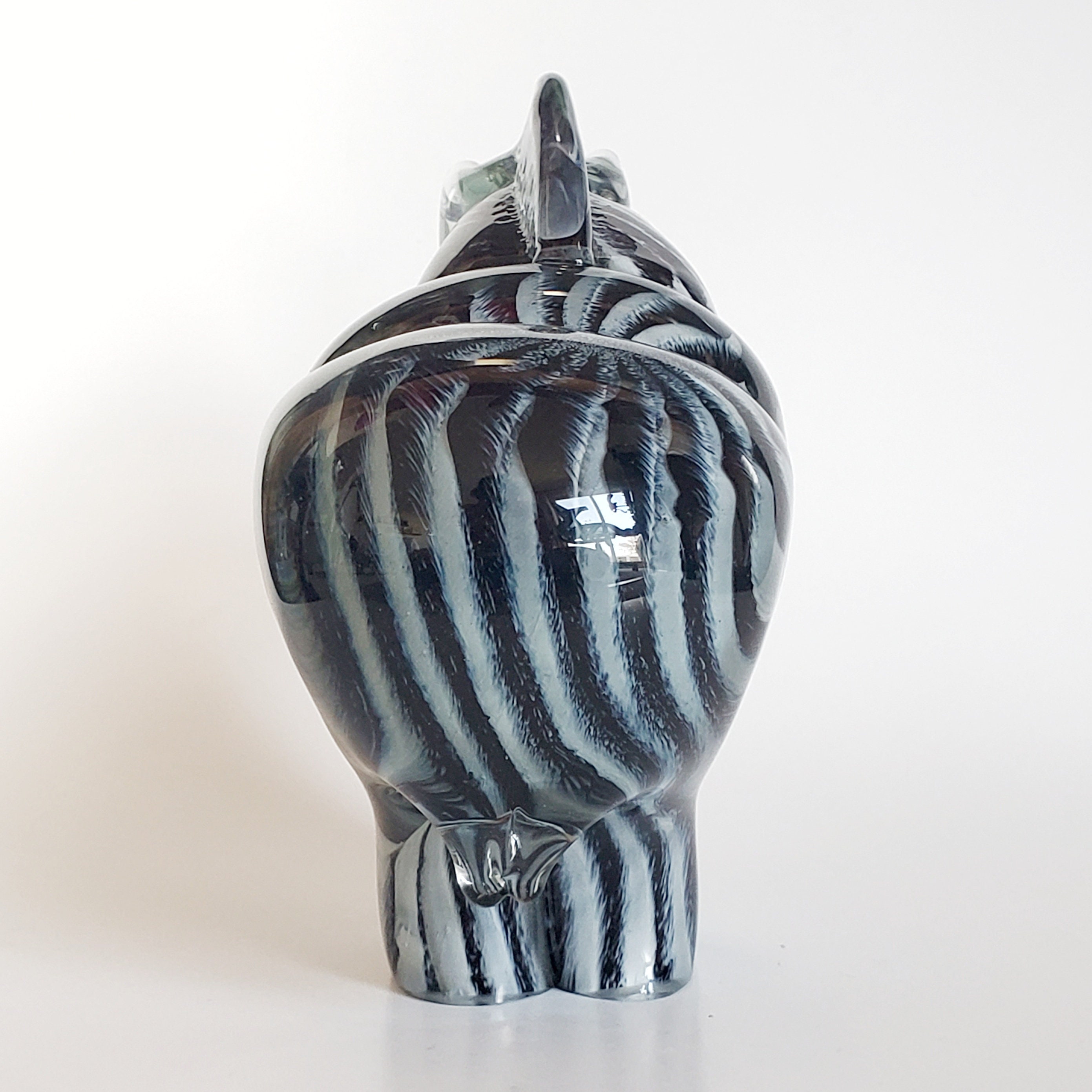Ngwenya Glass Swaziland Art Glass Zebra Paperweight, Hand Blown Glass ...