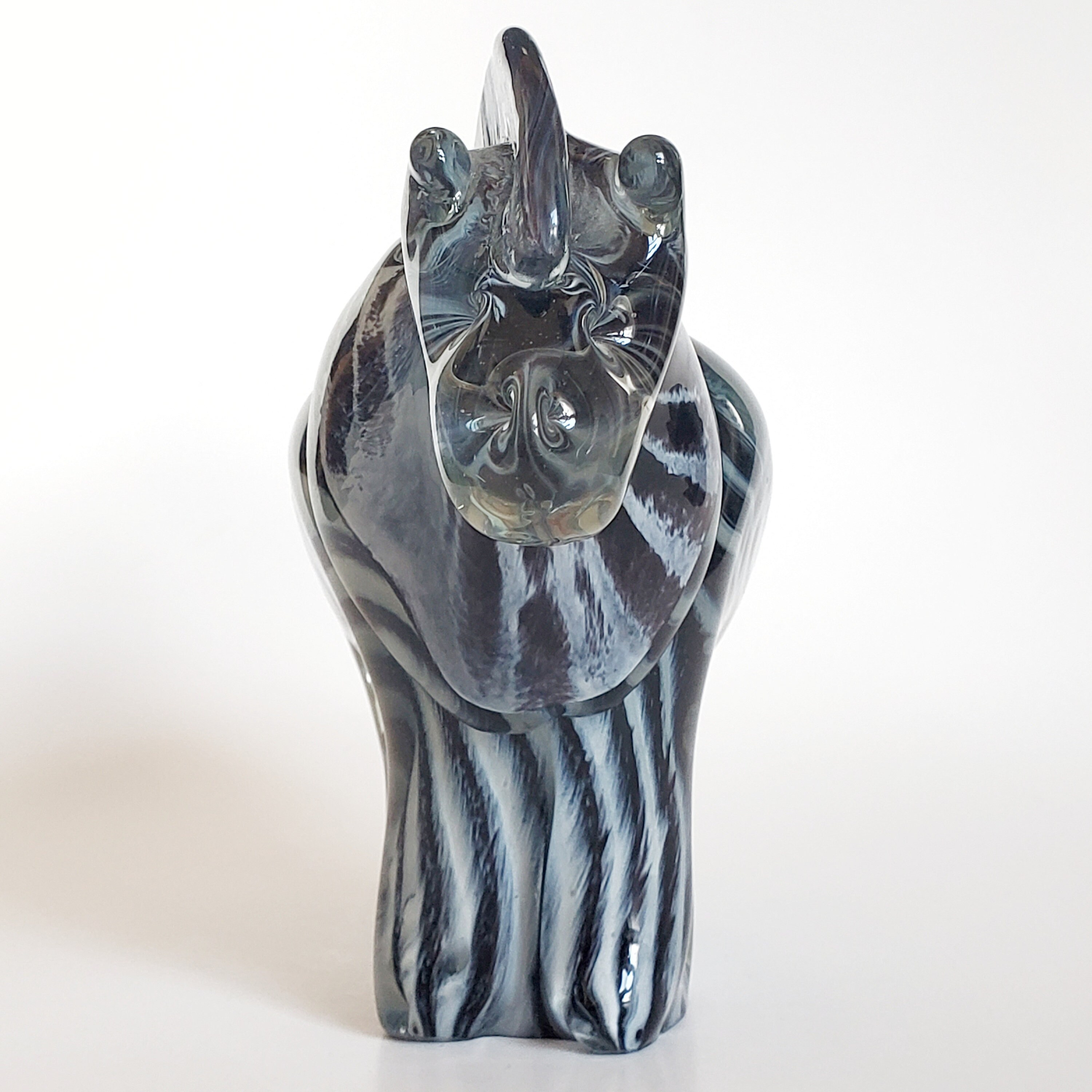 Ngwenya Glass Swaziland Art Glass Zebra Paperweight, Hand Blown Glass ...