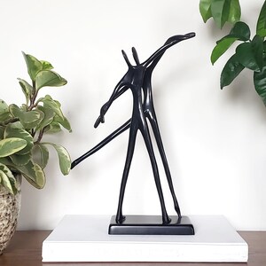 Bodrul Khalique Metal Dancers Statue, Bronze Minimalist Human Figurine ...