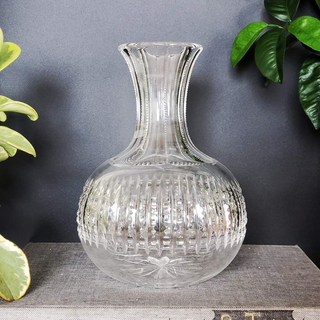 Antique Cut Crystal Carafe, ABPCG, American Brilliant Period Cut Glass ...