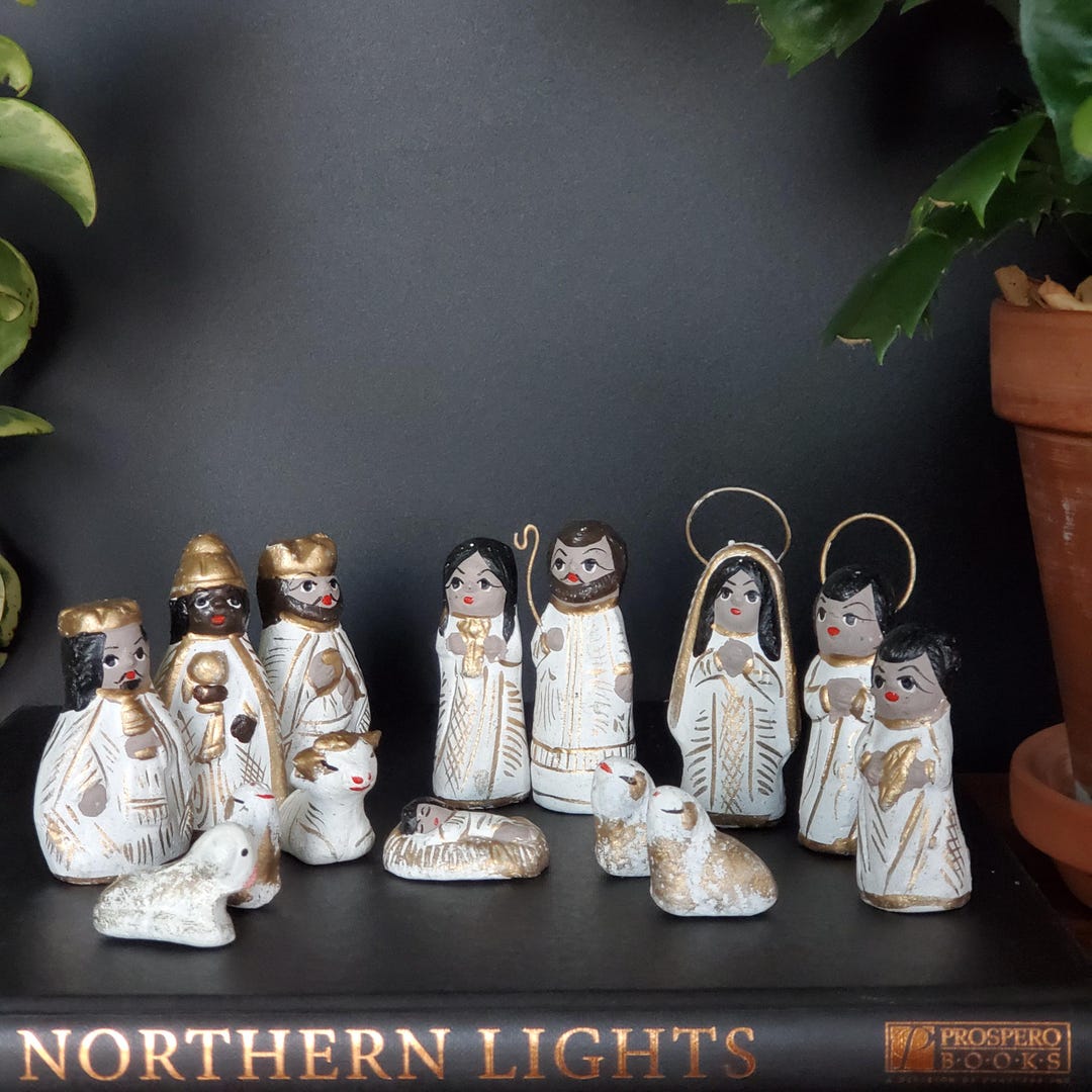 14 Pieces Tonala Mexican Pottery Terracotta Nativity Set, Folk Art - Etsy