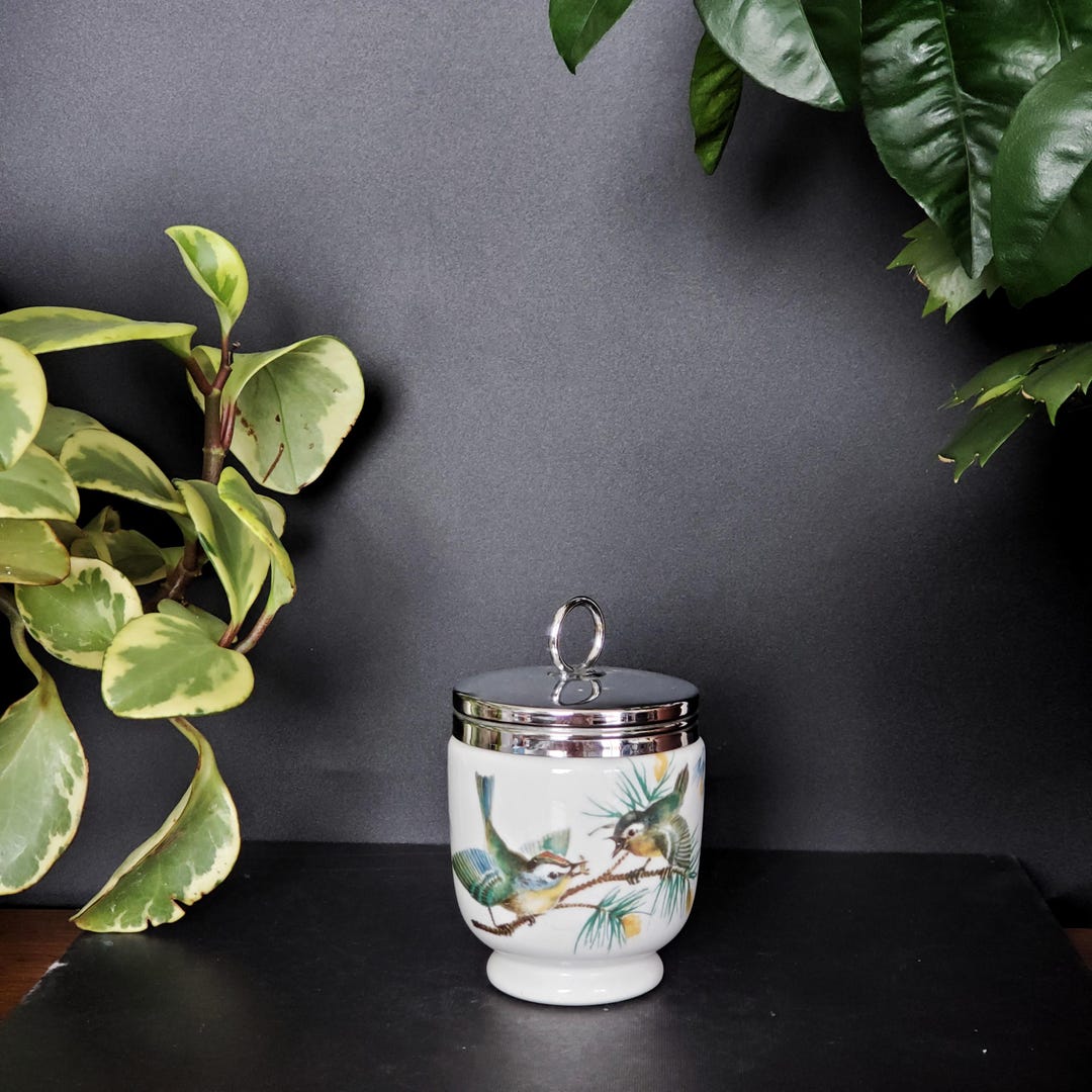 Royal Worcester Egg Coddler With Birds, Made in England, Vintage ...