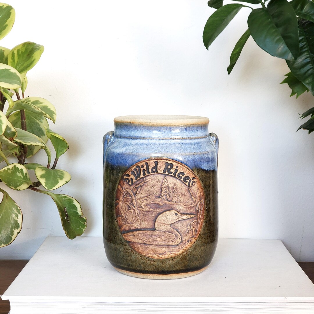 Ceramic Kitchen Canister, Wild Rice, Art Pottery, Studio Pottery ...