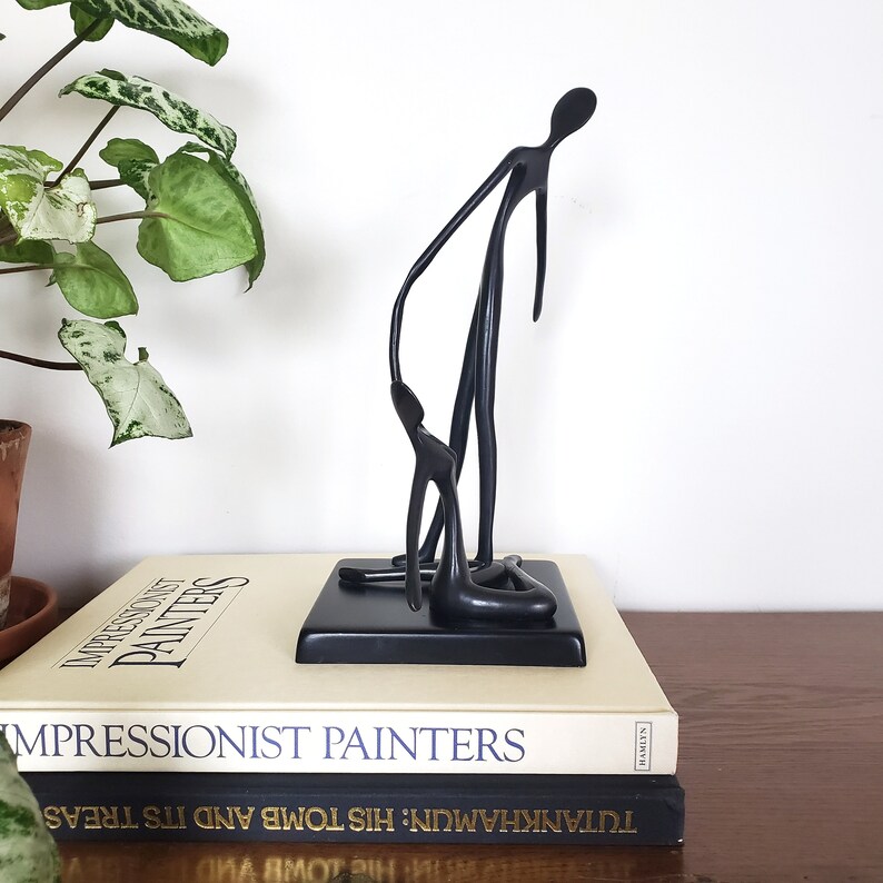 Bodrul Khalique Metal Dancers Statue, Bronze Minimalist Human Figurine ...