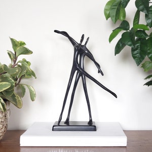 Bodrul Khalique Metal Dancers Statue, Bronze Minimalist Human Figurine ...