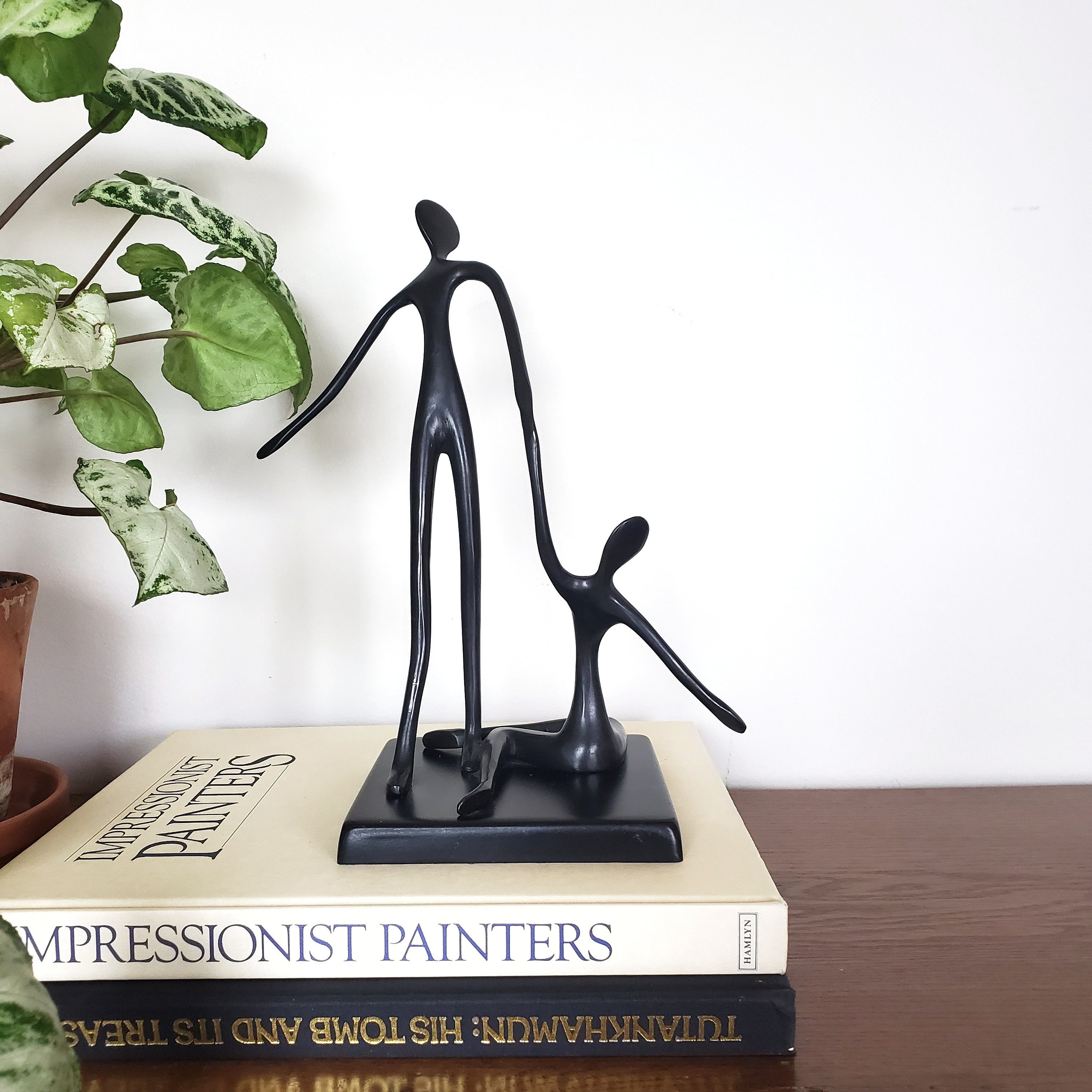 Bodrul Khalique Metal Dancers Statue, Bronze Minimalist Human Figurine ...