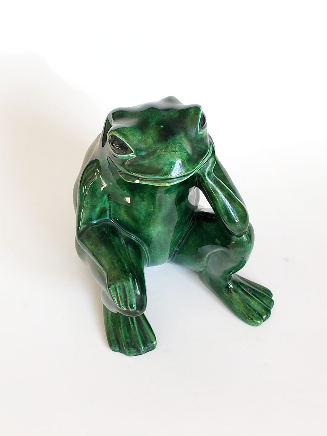 Ceramic Thinking Frog, Made With Arnel's Mold, Scrubby Holder, Sink ...