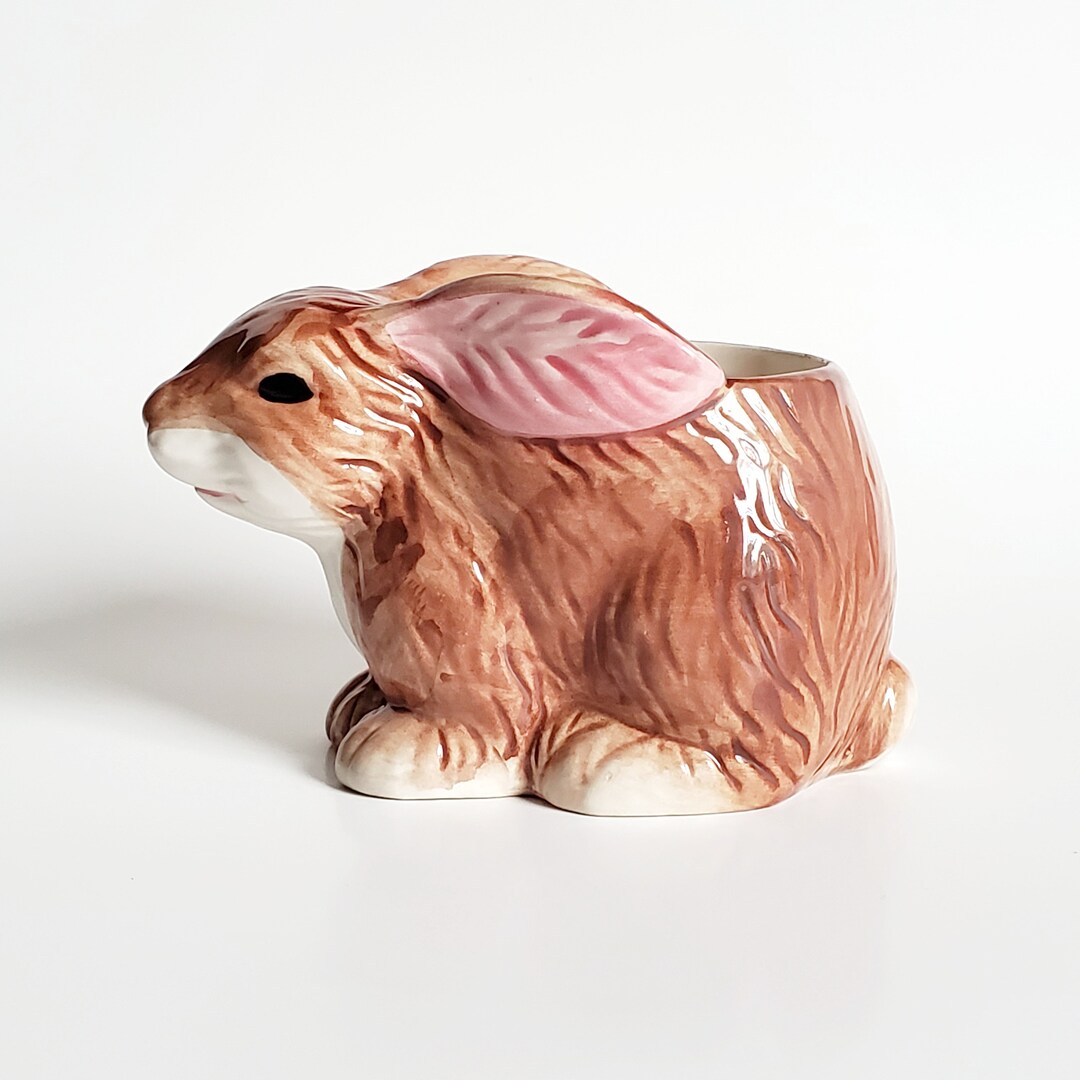 Ceramic Bunny Planter, Bloom Rite Rabbit Planter - Etsy