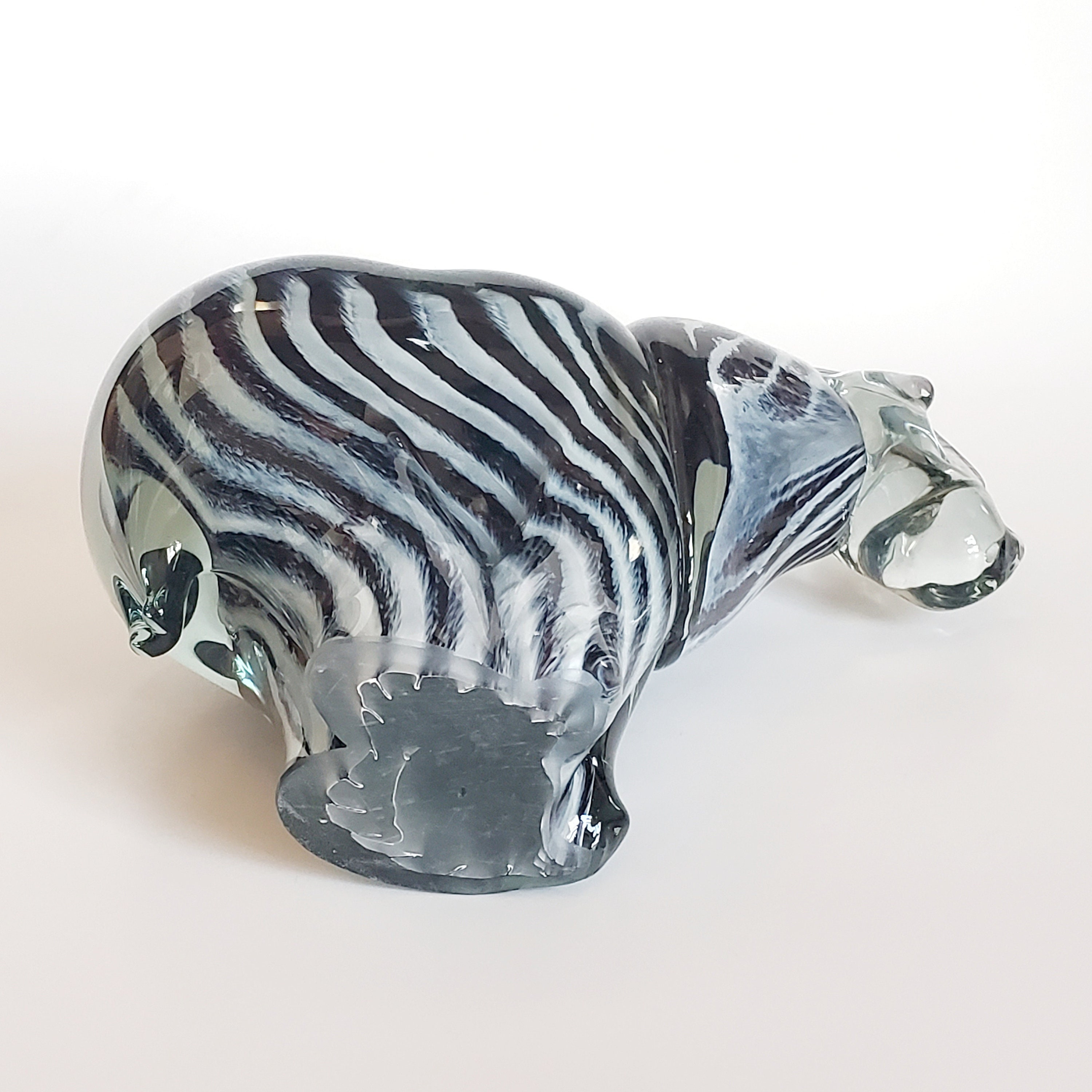 Glass Zebra Figurine at Marcus Lewis blog