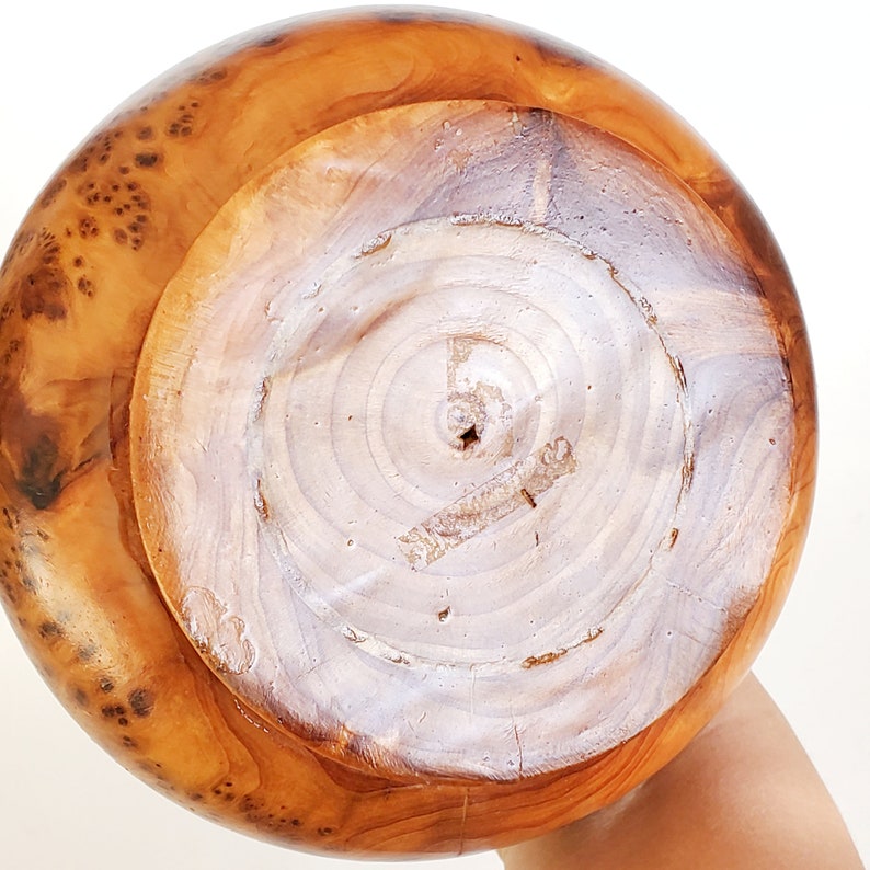 9 Inch Tall Burl Wood Vase, Wood Home Décor - Etsy