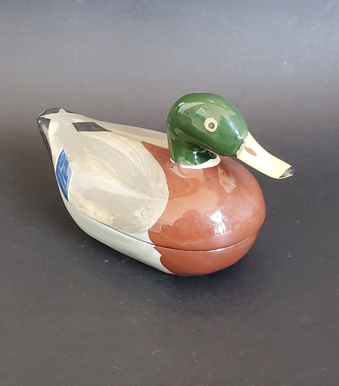 Ceramic Duck Trinket Box, Hand Painted, Gift Idea for Dusk Collector ...