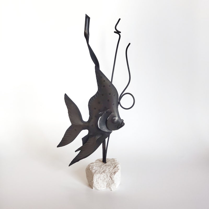 Metal Fish Sculpture - Etsy