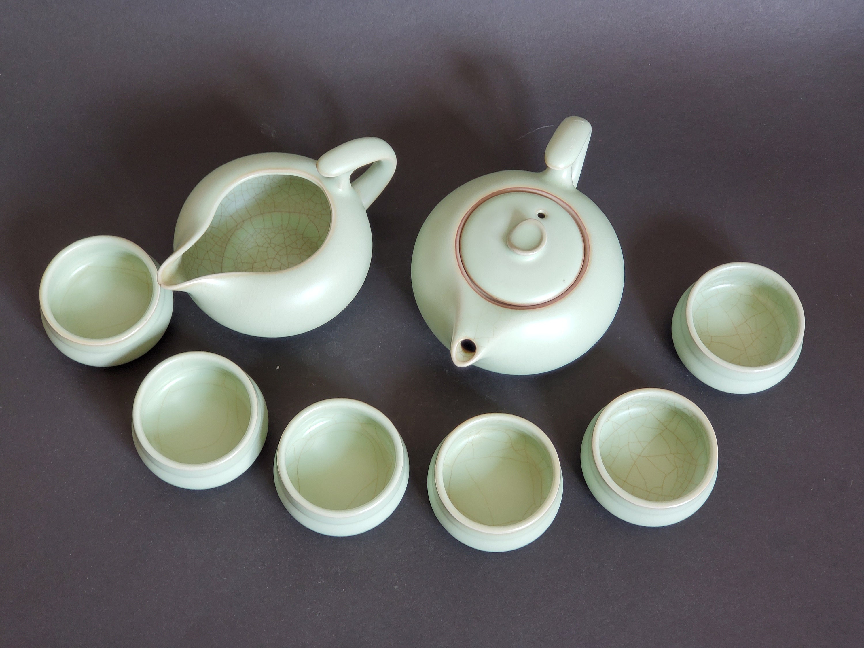 Celadon Ceramic Tea Set Celadon Glaze Porcelain Mini Teapot - Etsy
