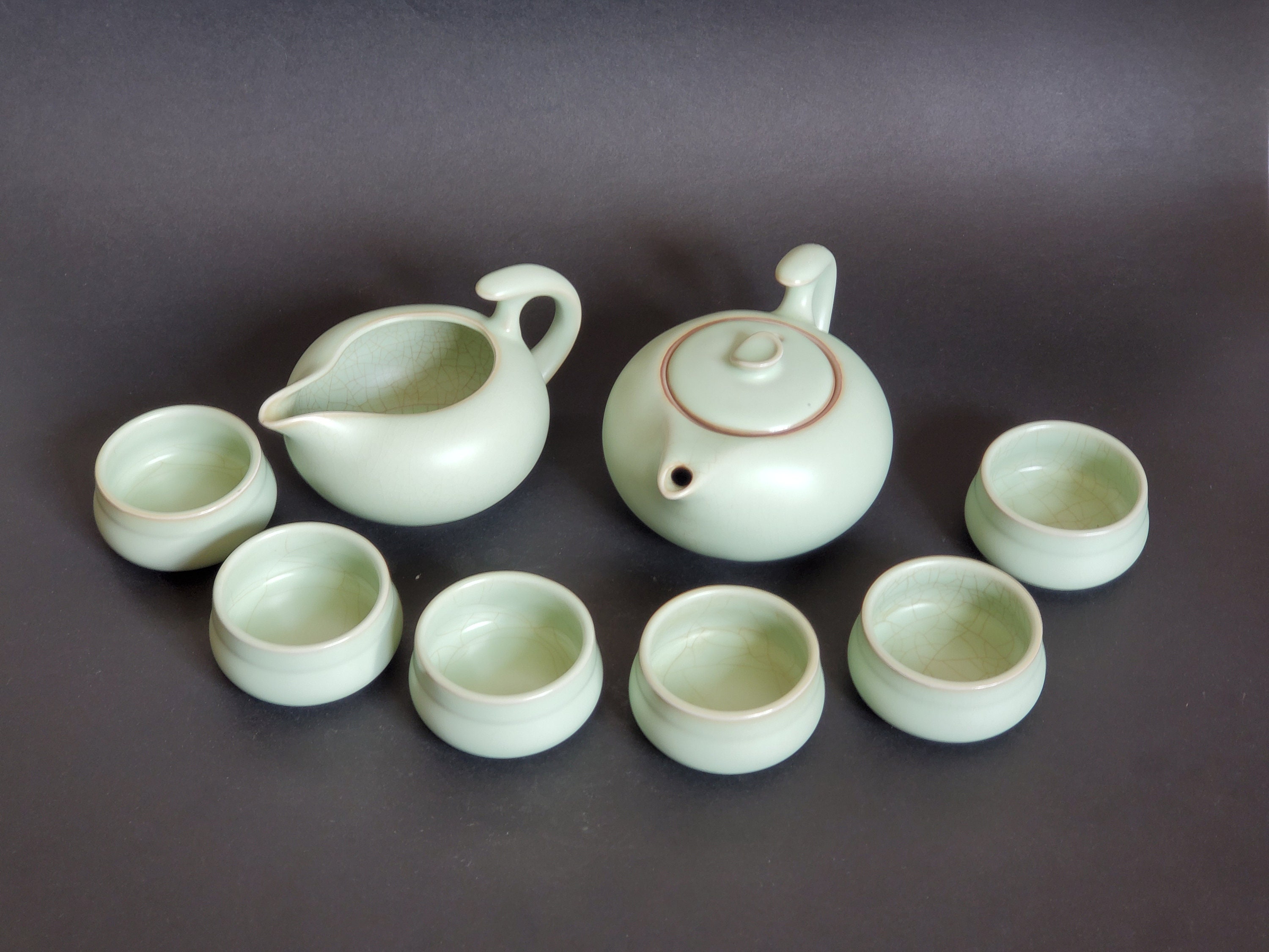 Celadon Ceramic Tea Set Celadon Glaze Porcelain Mini Teapot - Etsy